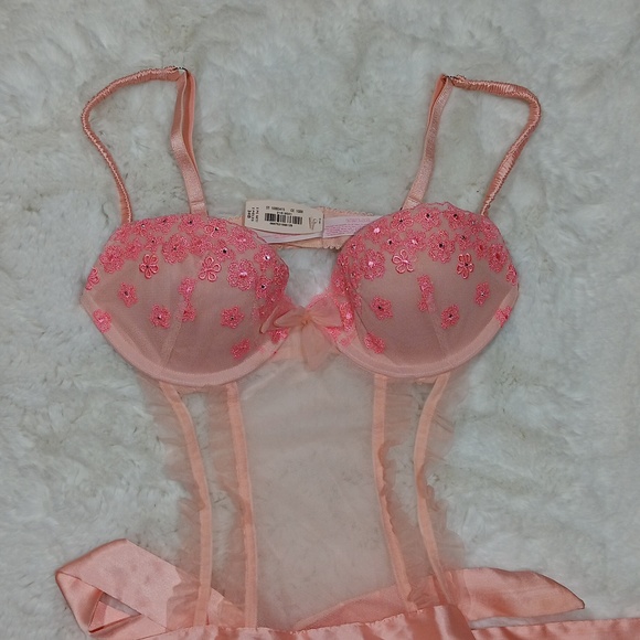 Victoria's Secret | Intimates & Sleepwear | New Vs Blush Pink Mesh Push ...